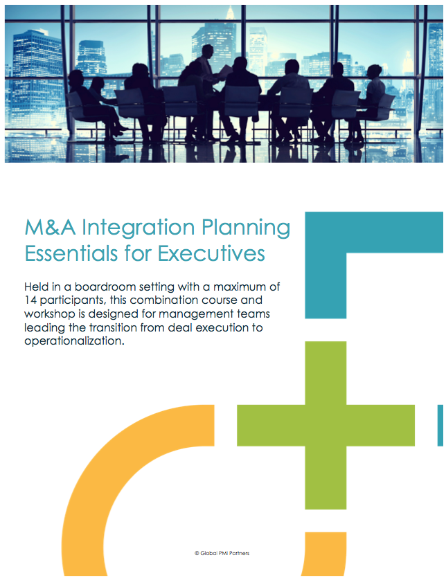 M&A Integration Planning Essentials for Executives - Global PMI ...